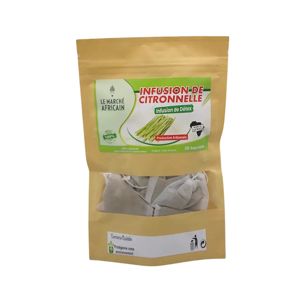Infusion de Citronnelle - 20 Sachets Savoureux – H EXOTIQUE